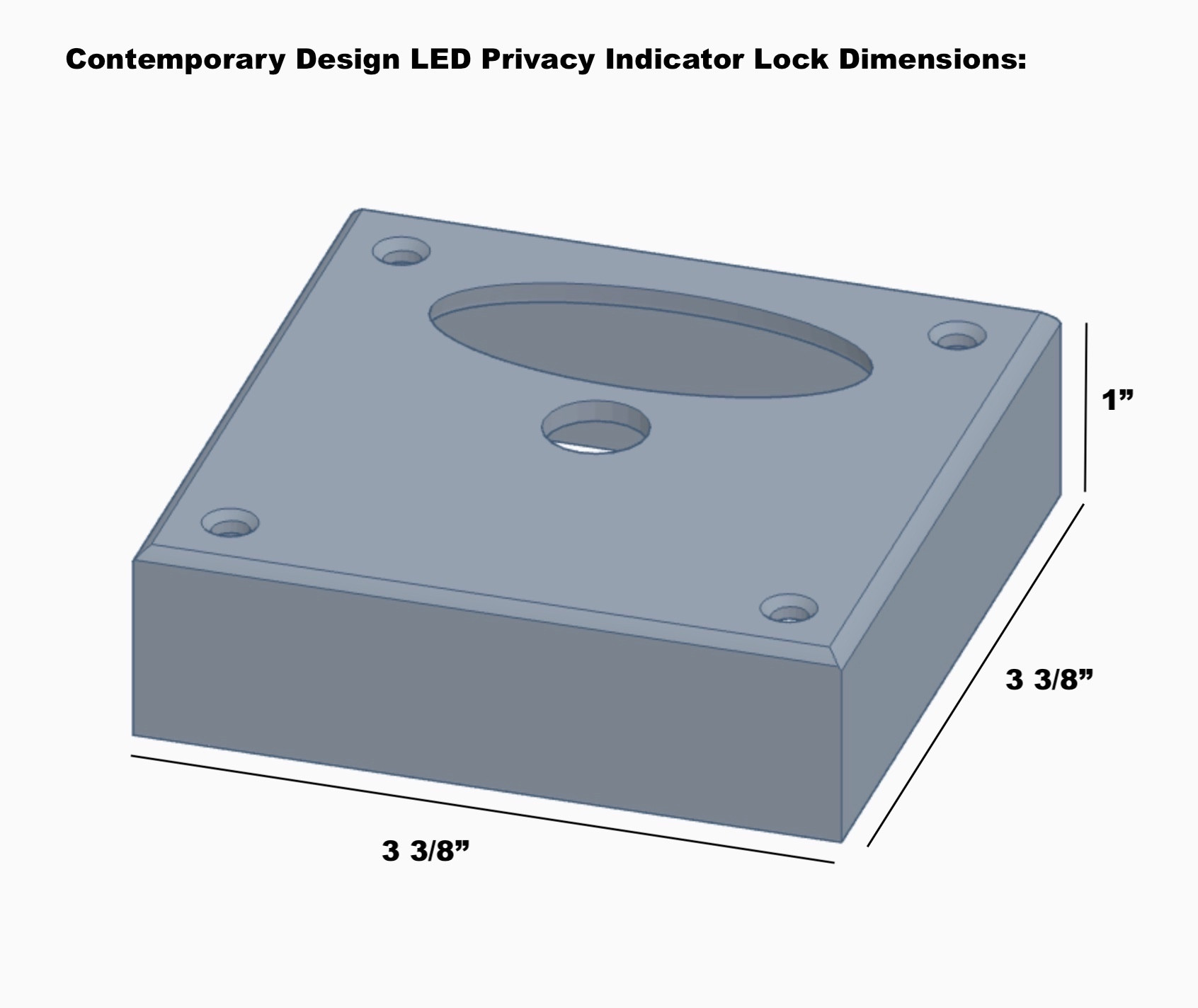 Contemporary Design LED Privacy Indicator Lock