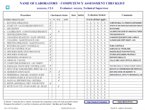 SmartLabTools | SLT_Competency Assessment Forms