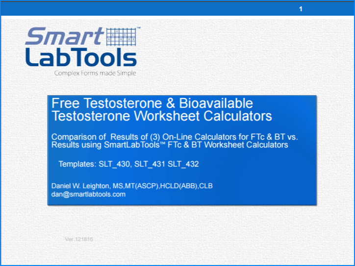 SmartLabTools | Templates Menu