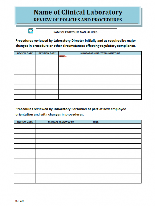 SmartLabTools | SLT_QC Review Forms