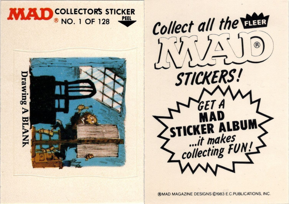 The MAD Museum - 1983 Fleer Goes MAD Collector's Stickers