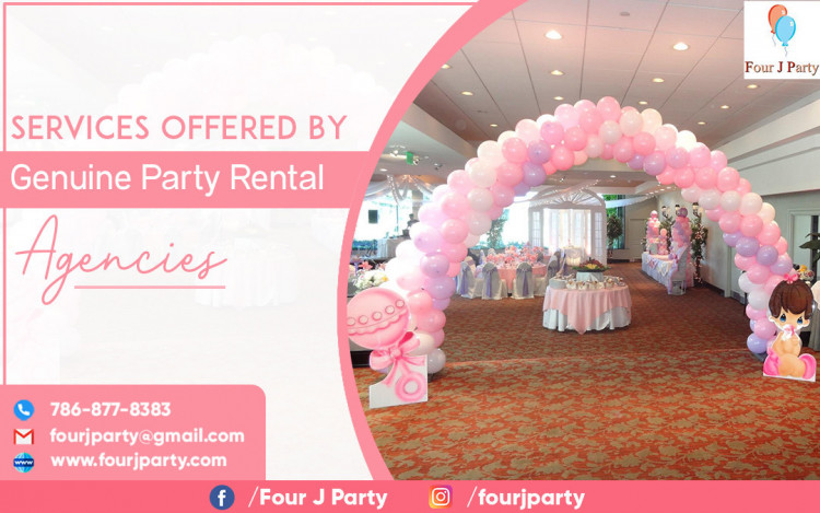 Services Offered By Genuine Party Rental Agencies