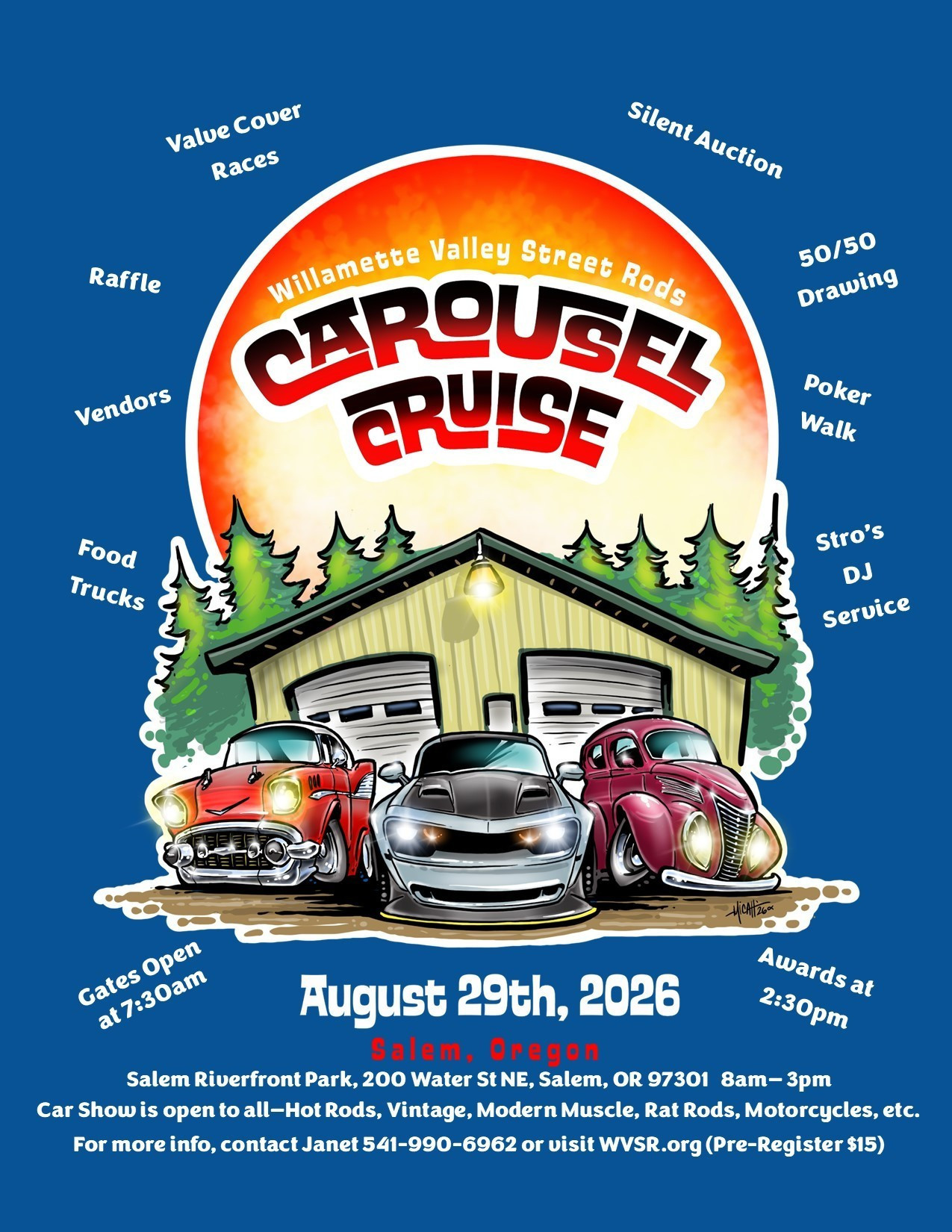 2024 Carousel Cruise. WVSR Annual Cruise-in and Car Show
