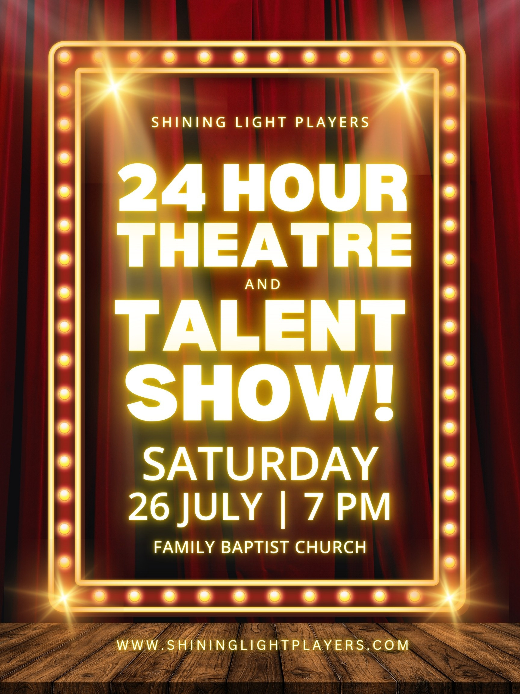 Adult Ticket to the 24 Hour Theatre and Talent Show