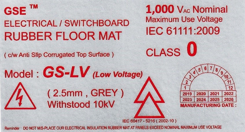 Low Voltage Electrical Insulation Rubber Mat Indonesia