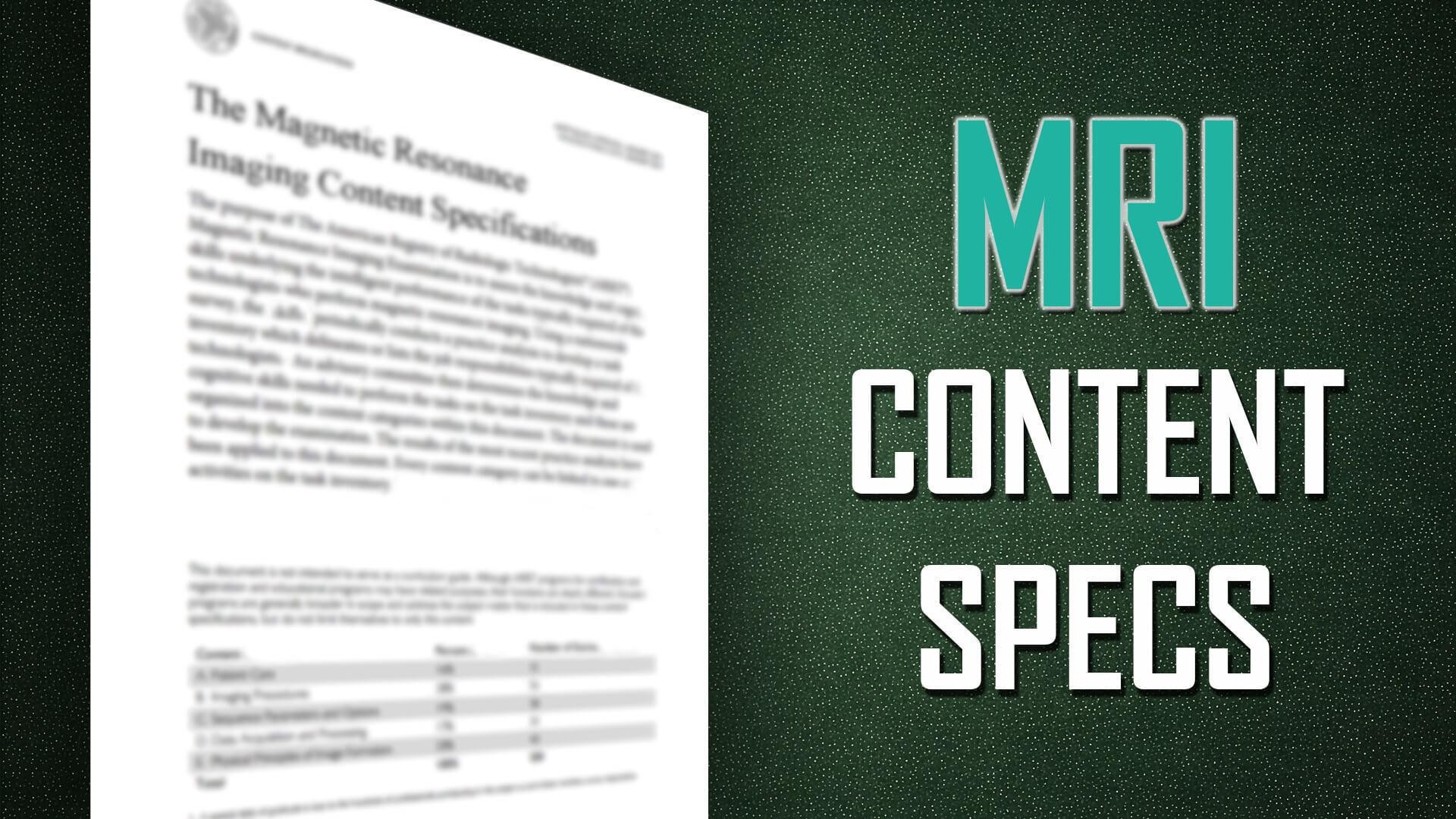 MRI Study Tips for the Registry Exam: 5 Essentials